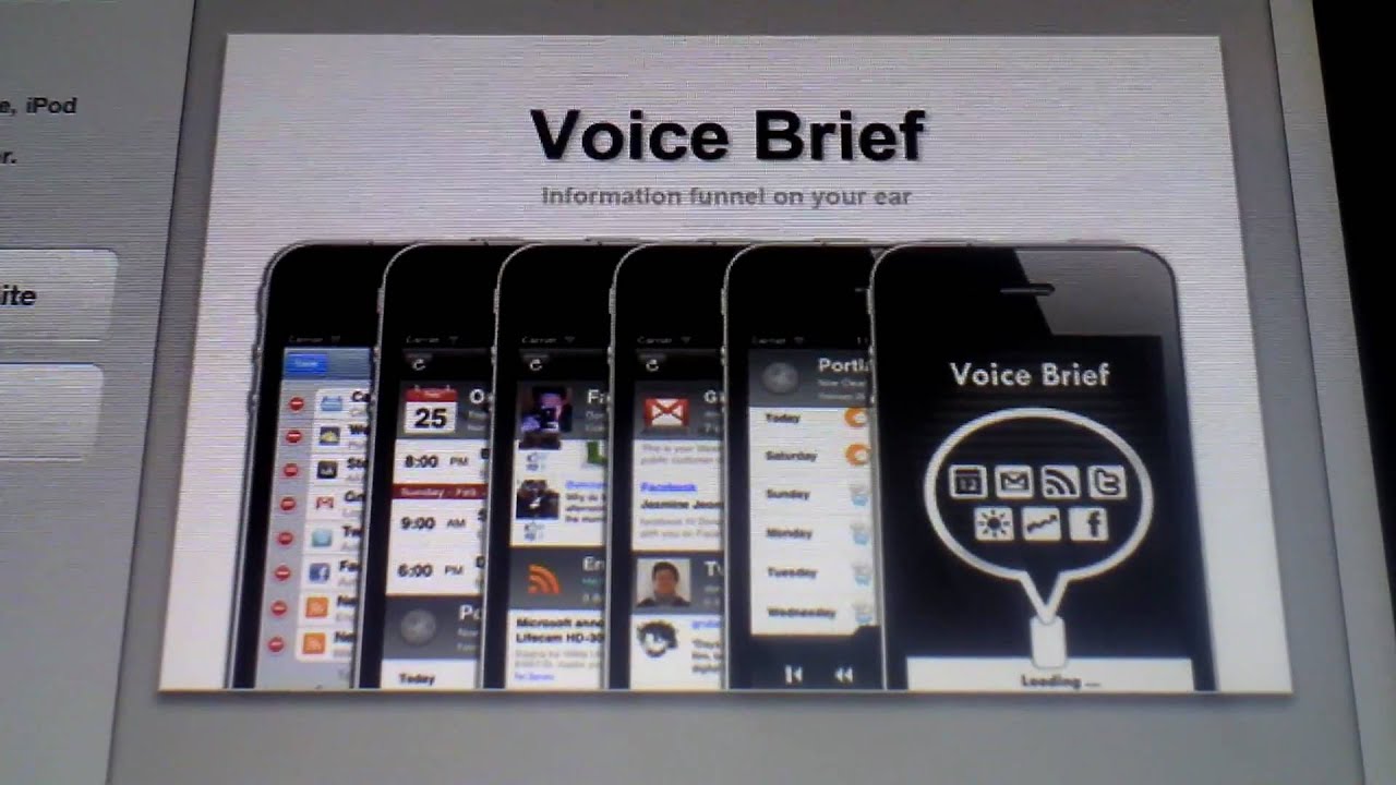 Use "Voice Brief" to listen to your Facebook on the go iPad / iPad 2 ...