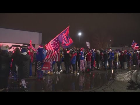 A welcome back home like no other after a Bills victory - YouTube