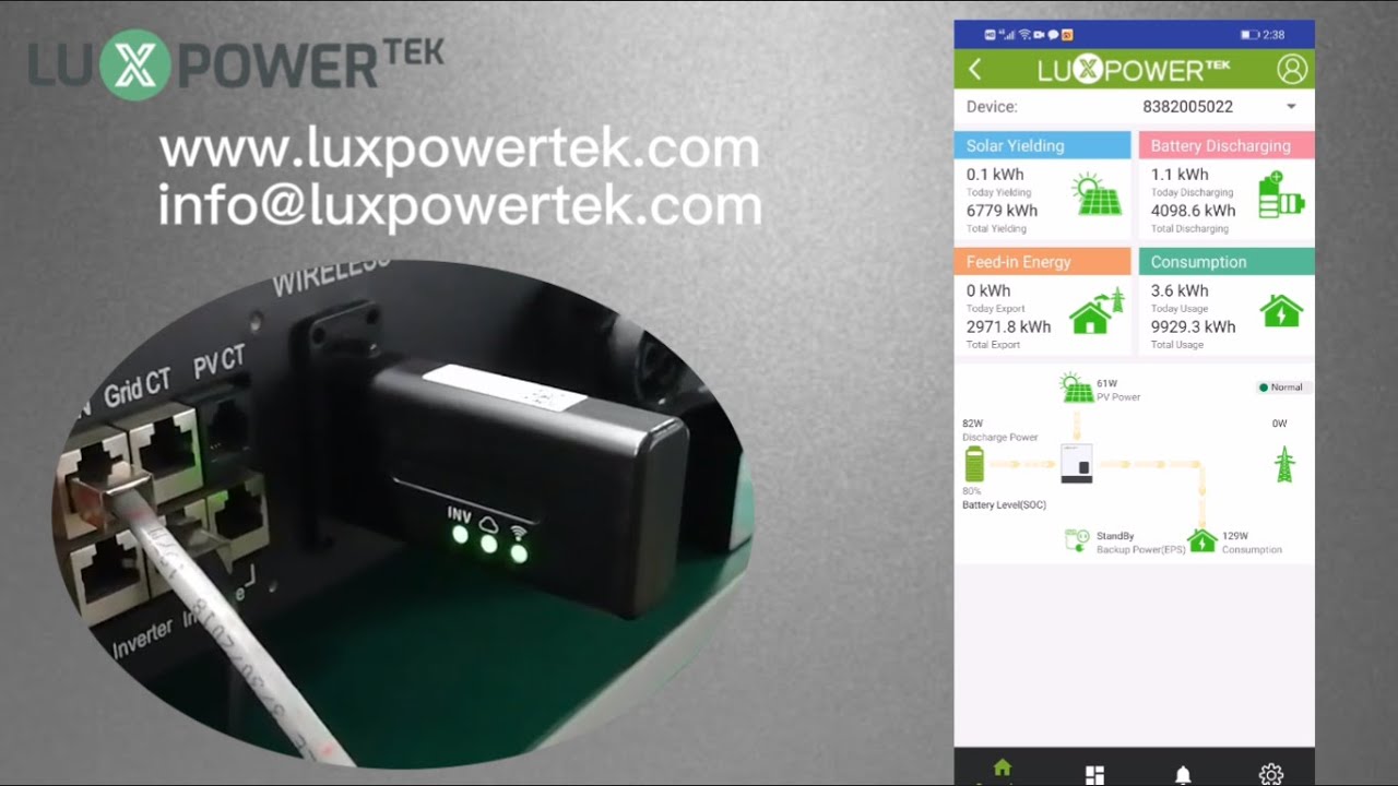 Luxpower monitor system setup - YouTube