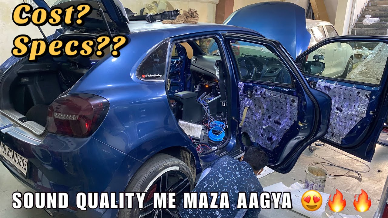 Installing new audio setup in my modified baleno | baleno music system ...