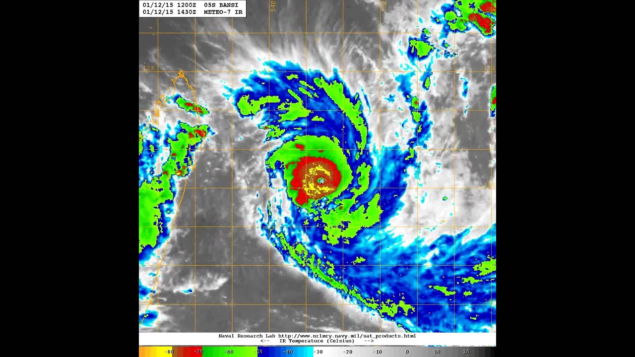 Very Intense Tropical Cyclone Bansi's IR-Color Satellite Animation ...