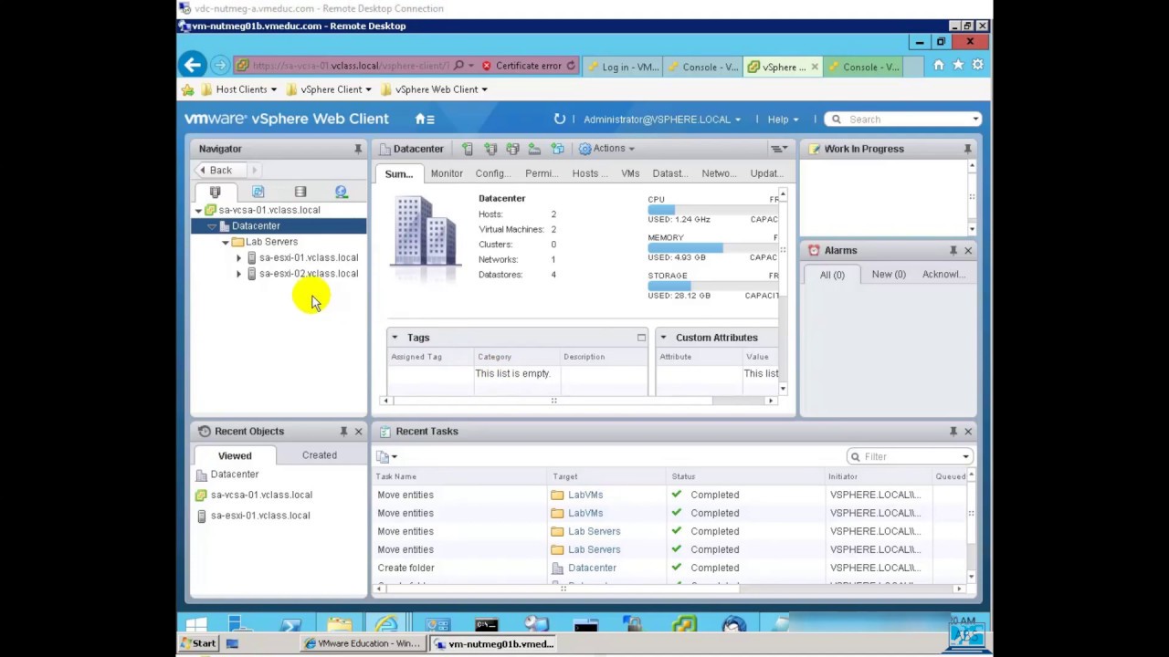 07 VMWare ESXi VCSA VCenter Using Standard Switch Creation, VMWare ...