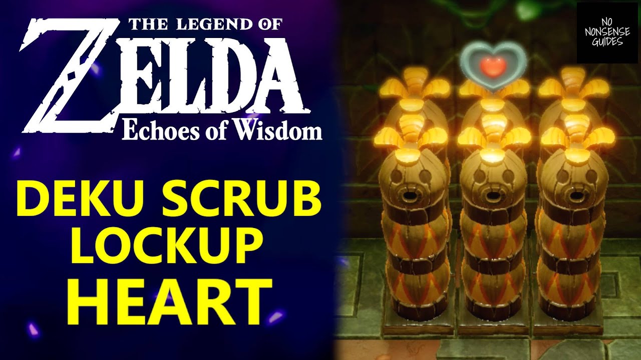 Zelda Echoes of Wisdom Deku Scrub Lockup Piece of Heart - How to Reach ...