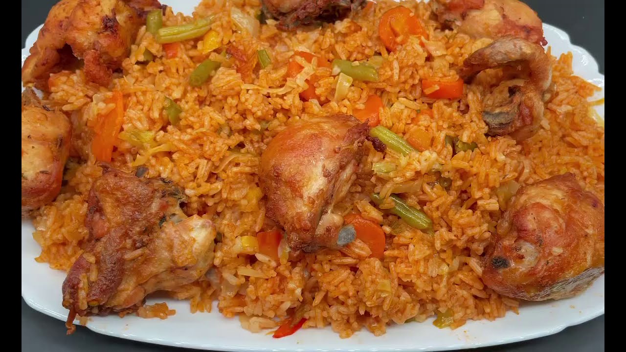 Recette de Riz gras au poulet inratable. - YouTube