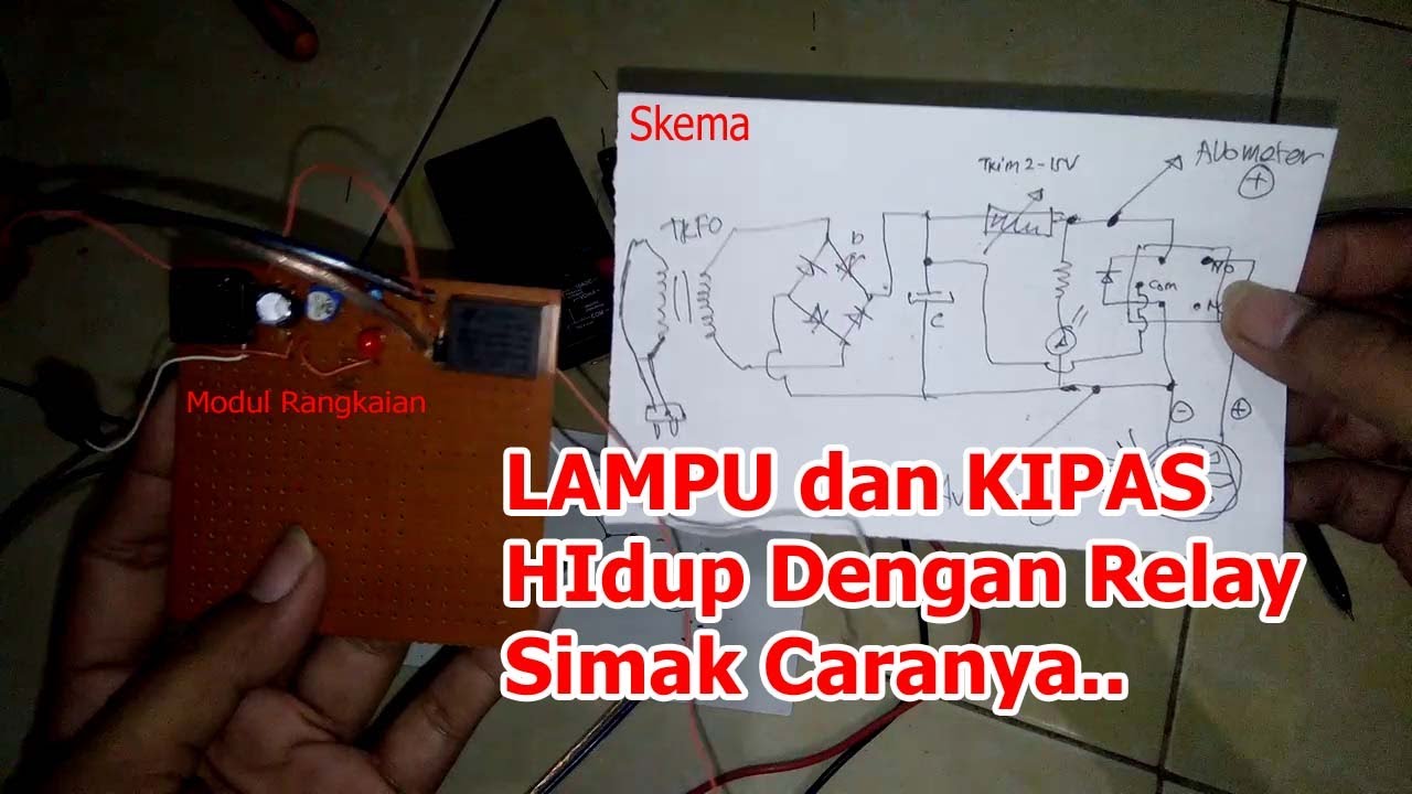 Contoh rangkaian relay dan cara kerjanya lengkap !! - YouTube