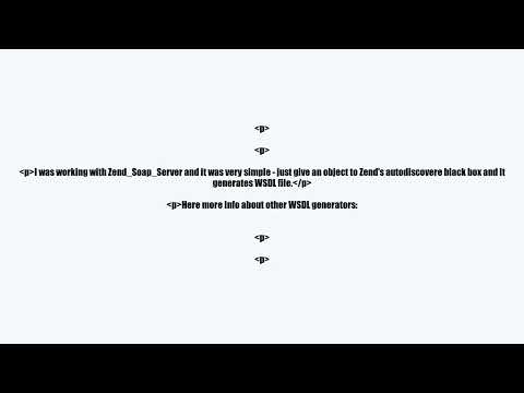 How to implement WSDL service in PHP?