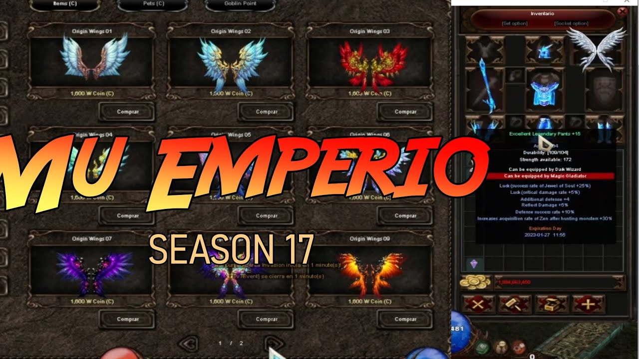 Mu Emperio Season 17 ( Semi Fast ) | Mu Online PC - YouTube