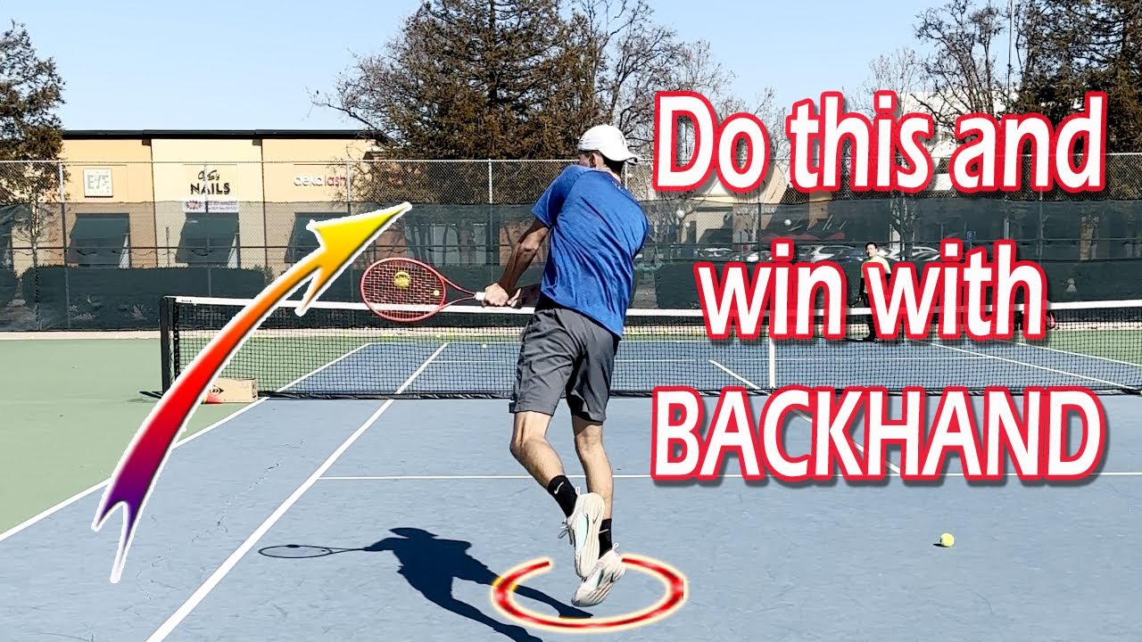 Wow! defense to jumping backhand winner - YouTube