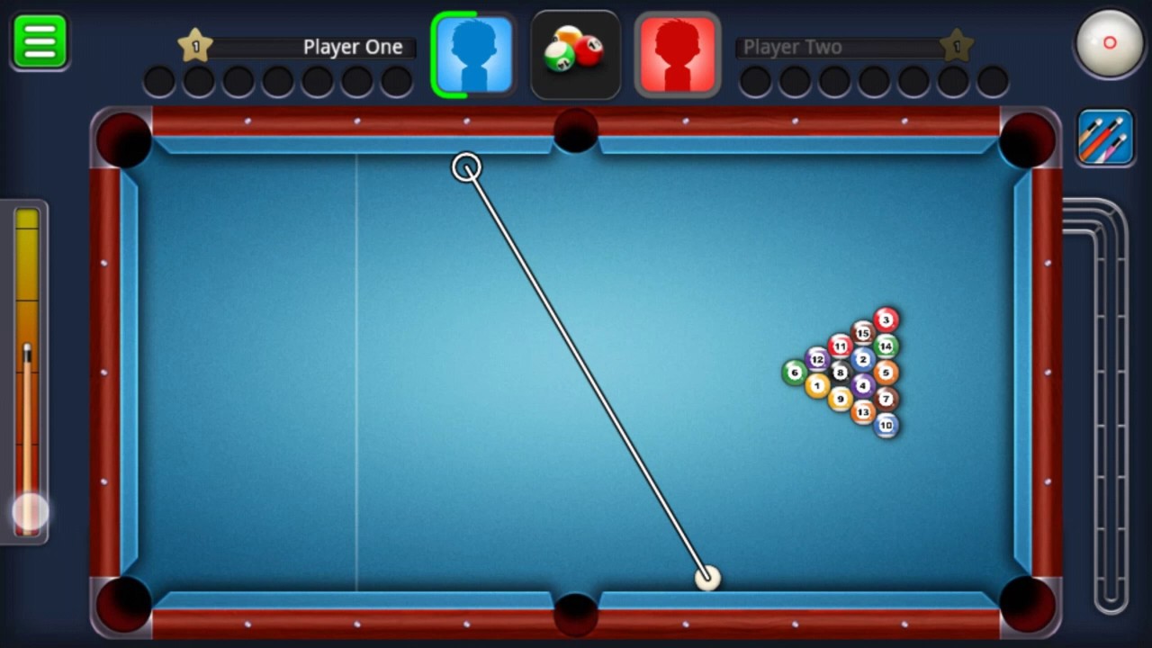 8 ball pool bank shot trick - YouTube