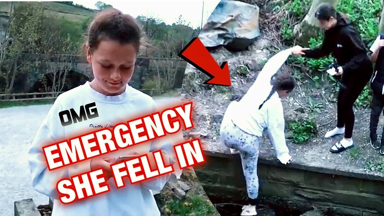 EMERGENCY 😟 SHE FELL IN THE RIVER! - YouTube