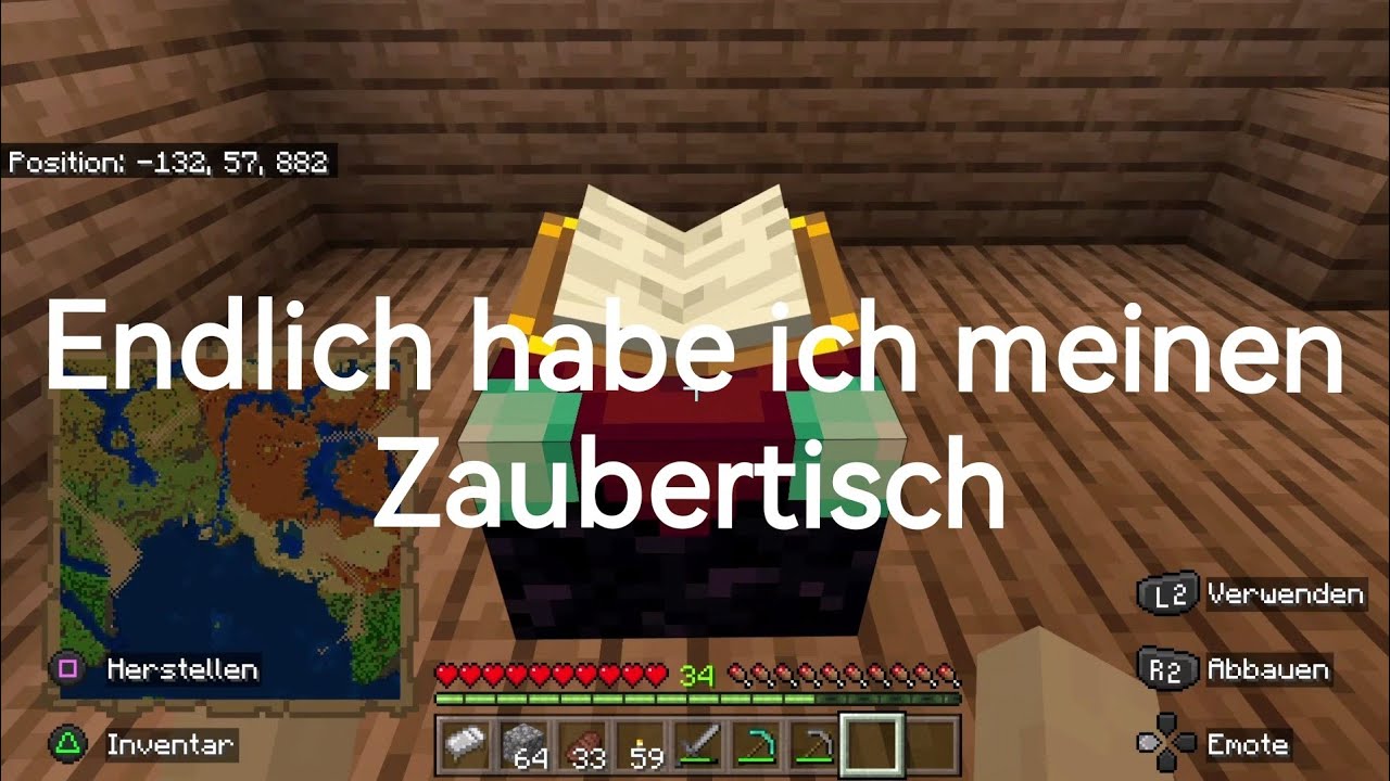 Minecraft Endlich habe ich meinen Zaubertisch (Folge 21) - YouTube
