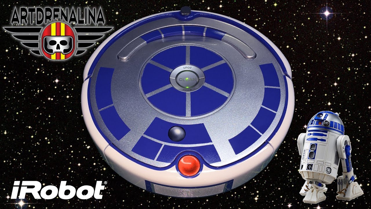 Painting custom iRobot R2D2 Star Wars - YouTube