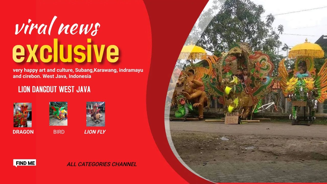 Introduction of dangdut lions in 4 cities in West Java - YouTube