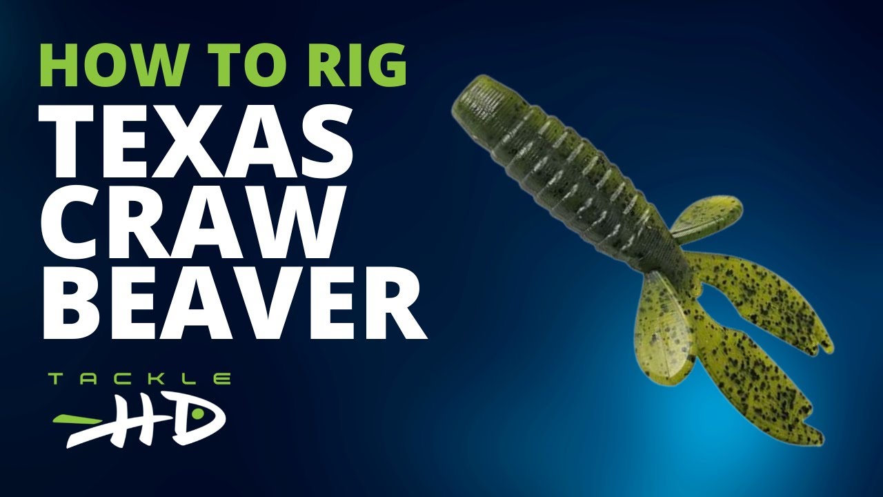How To Rig the Tackle HD Texas Craw Beaver Bait by Jack Uxa - YouTube