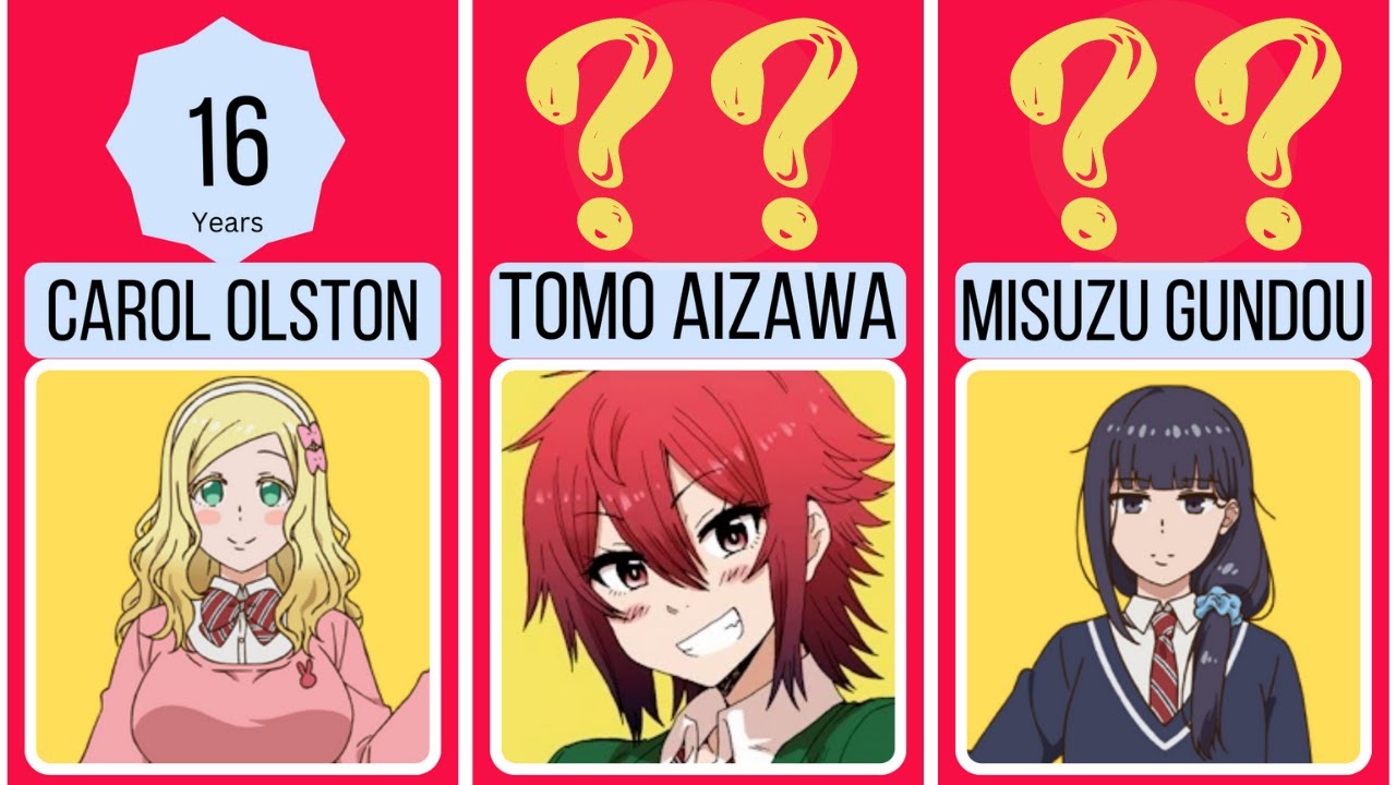 Tomo Chan Is A Girl Character Ages (Tomo chan wa Onnanoko!) - YouTube