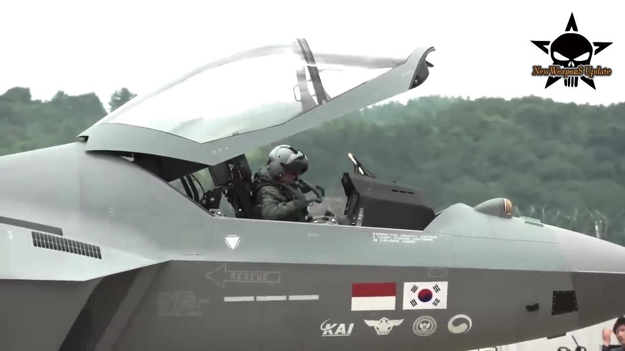 South Korean KF-21 Boramae fighter in ground test - YouTube