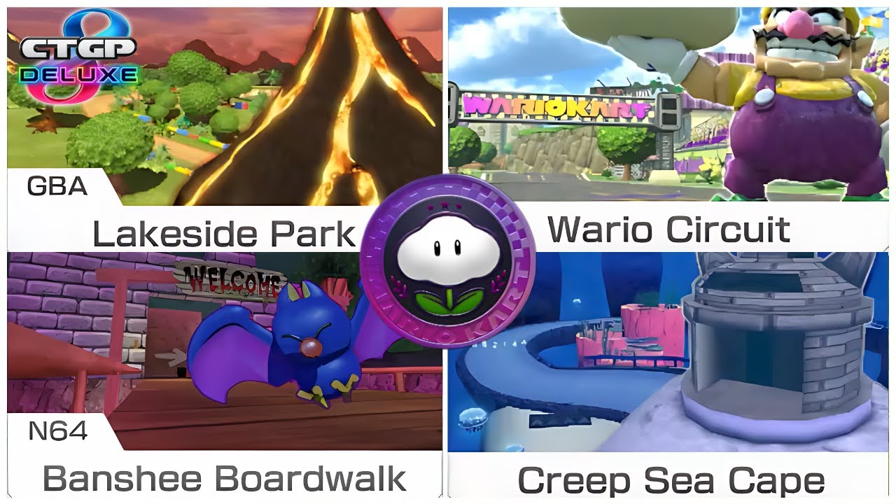 Mario Kart 8 Deluxe: Racing the Cloud Flower Cup with CTGP Deluxe Mod ...
