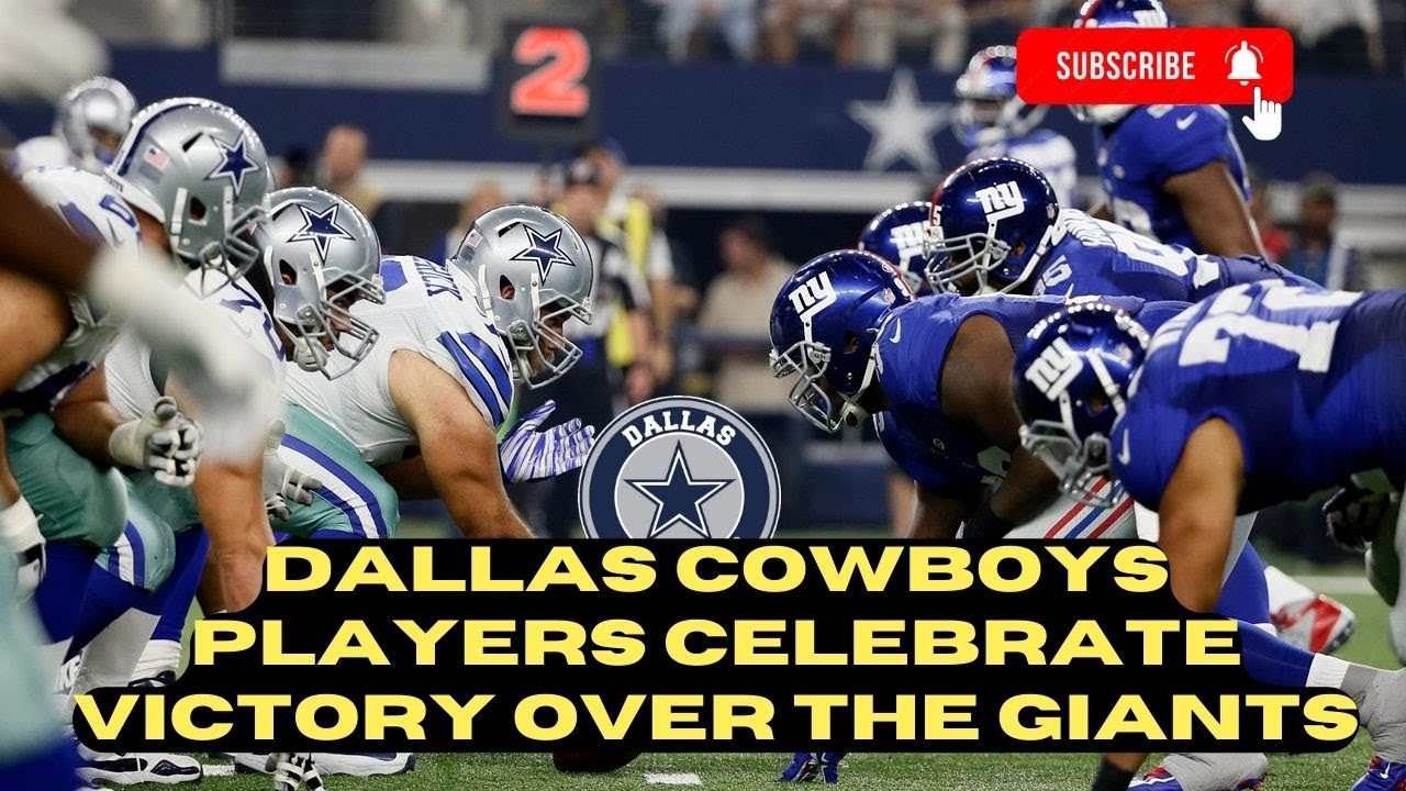 💪🚨SEE THE DALLAS COWBOYS PLAYERS CELEBRATE THE BIG WIN OVER THE GIANTS ...