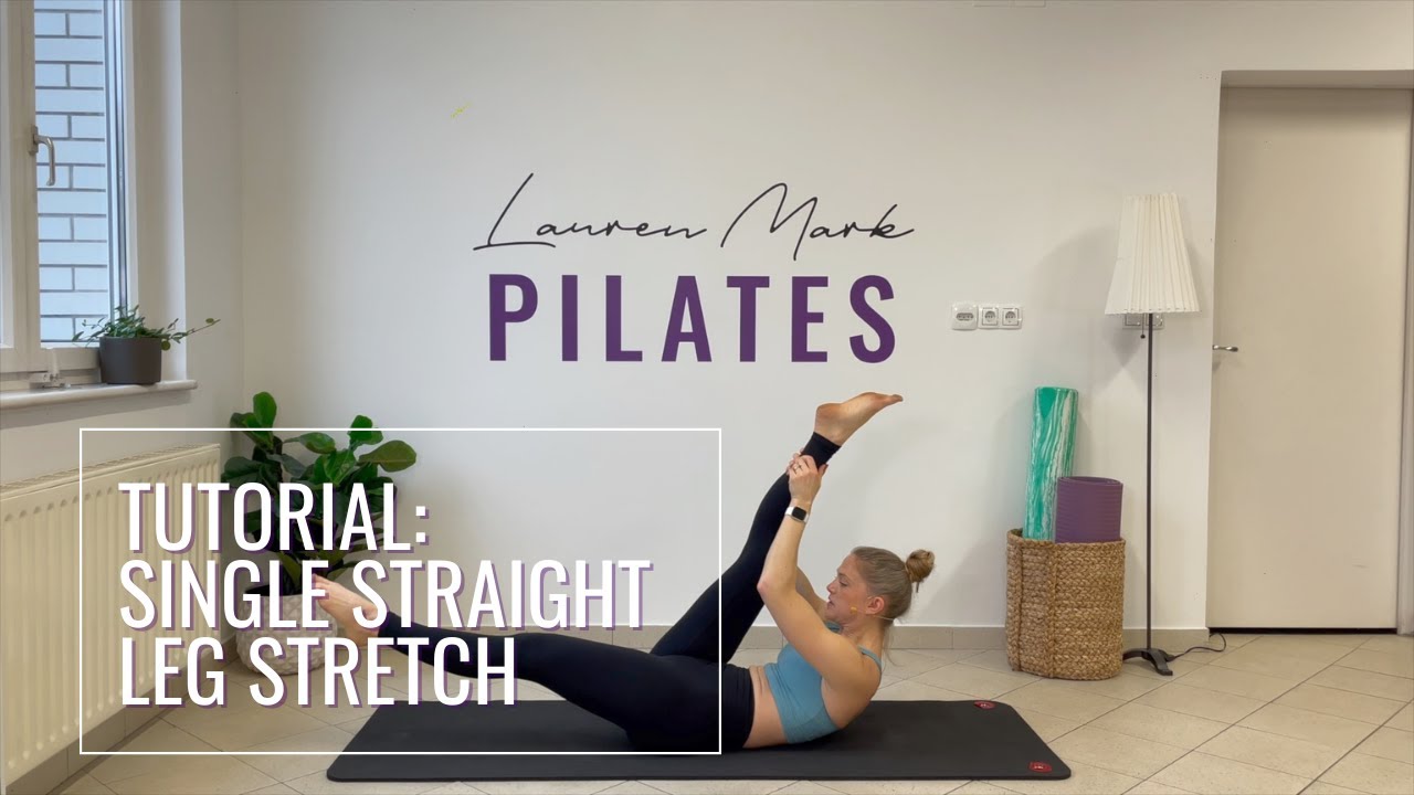 Tutorial: Single Straight Leg Stretch - YouTube