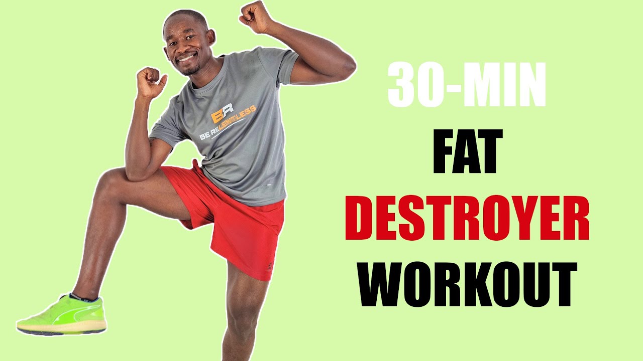 30 Min FLAT BELLY Standing Abs Workout No Equipment/ Fat-Destroyer ...