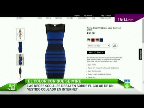 La respuesta a cuál es es el color real del vestido es… - YouTube