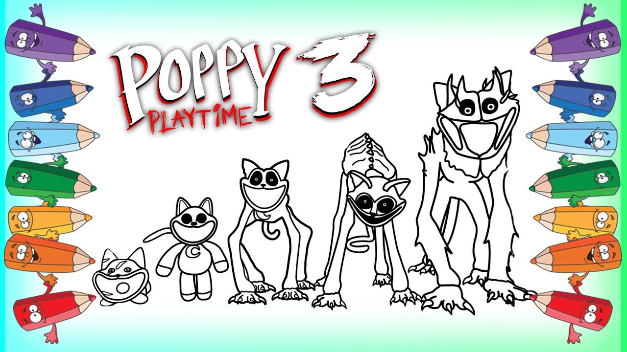 FULL EVOLUTION of CATNAP BOSS MONSTER / Coloring All Catnaps from Poppy ...