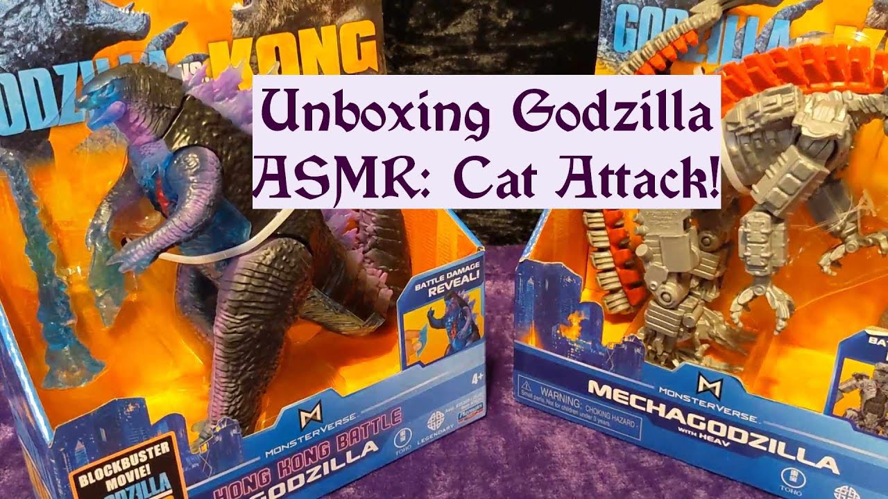 Unboxing Godzilla ASMR: Cat Attack! - YouTube