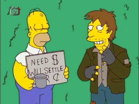 simpsonovi - homer žebrá - YouTube