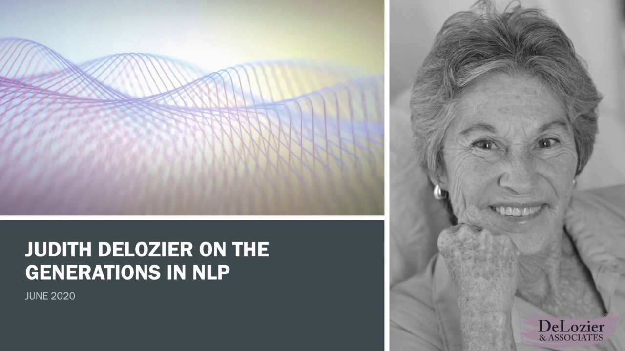 Judith DeLozier on the Generations in NLP - YouTube