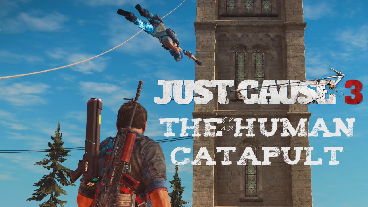 Just Cause 3 - The Human Catapult Challenge - YouTube