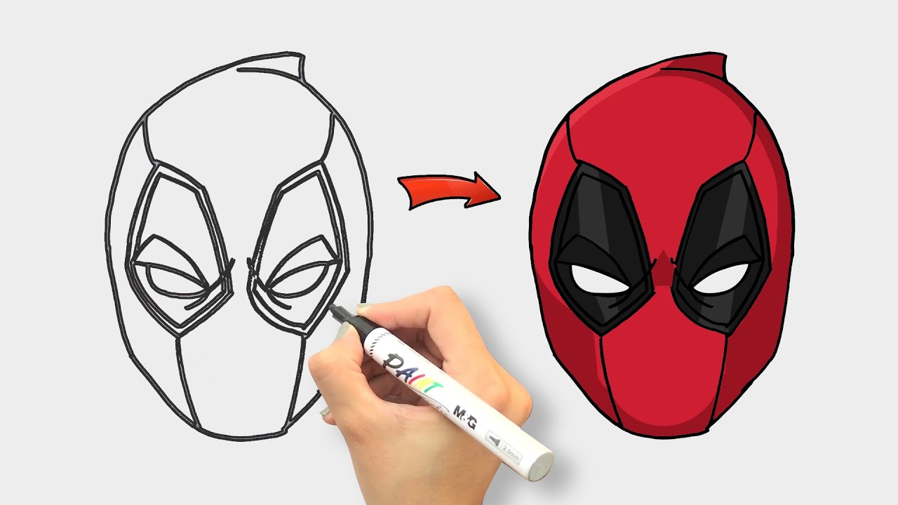 How To Draw Deadpool - YouTube