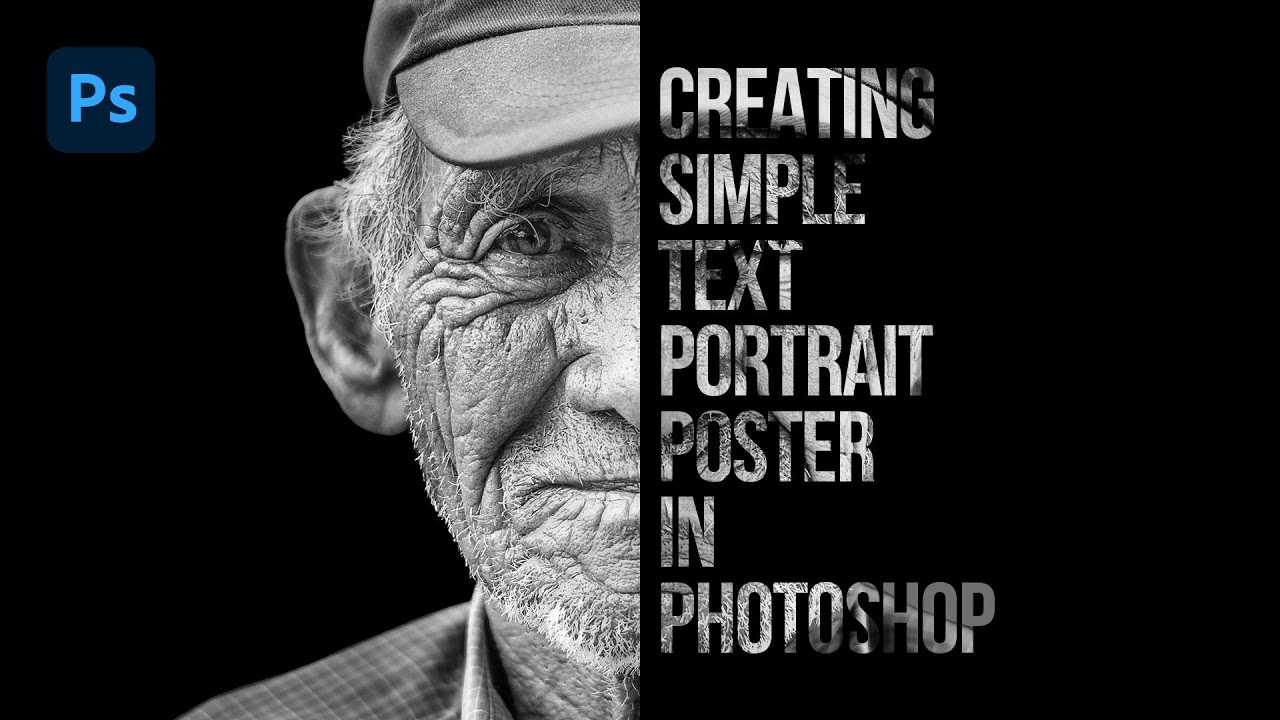 TEXT ON FACE: Photoshop Tutorial on Text & Image Blending - YouTube