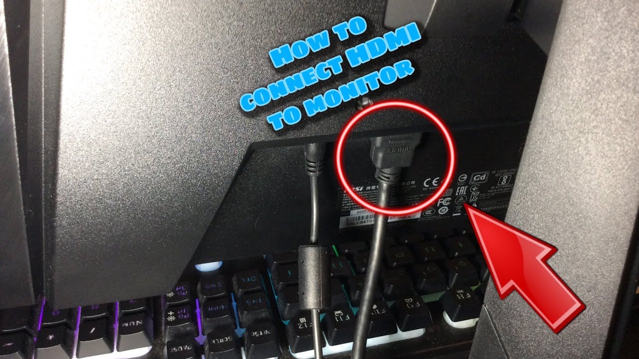 How to connect HDMI to monitor - YouTube