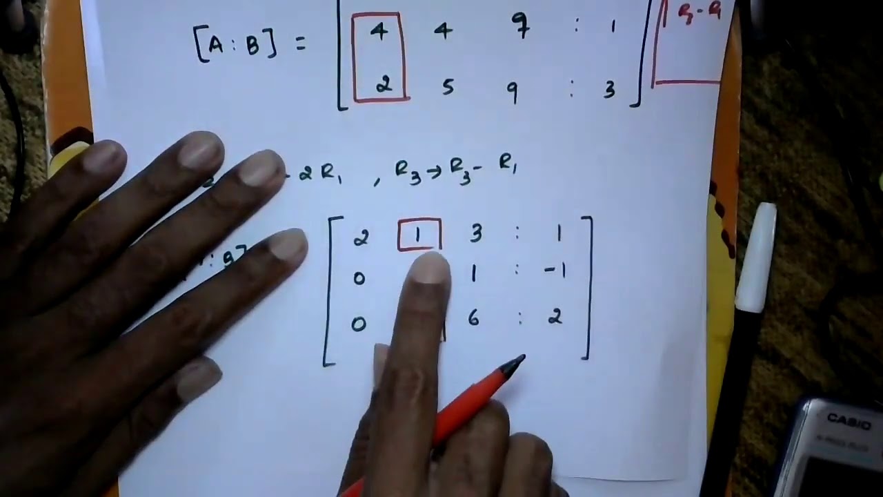 Gauss Jordan Method Problem #1| Linear Algebra | Engineering ...