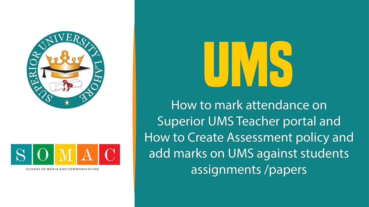 How to mark attendance on Superior UMS Teacher portal and How to Create ...
