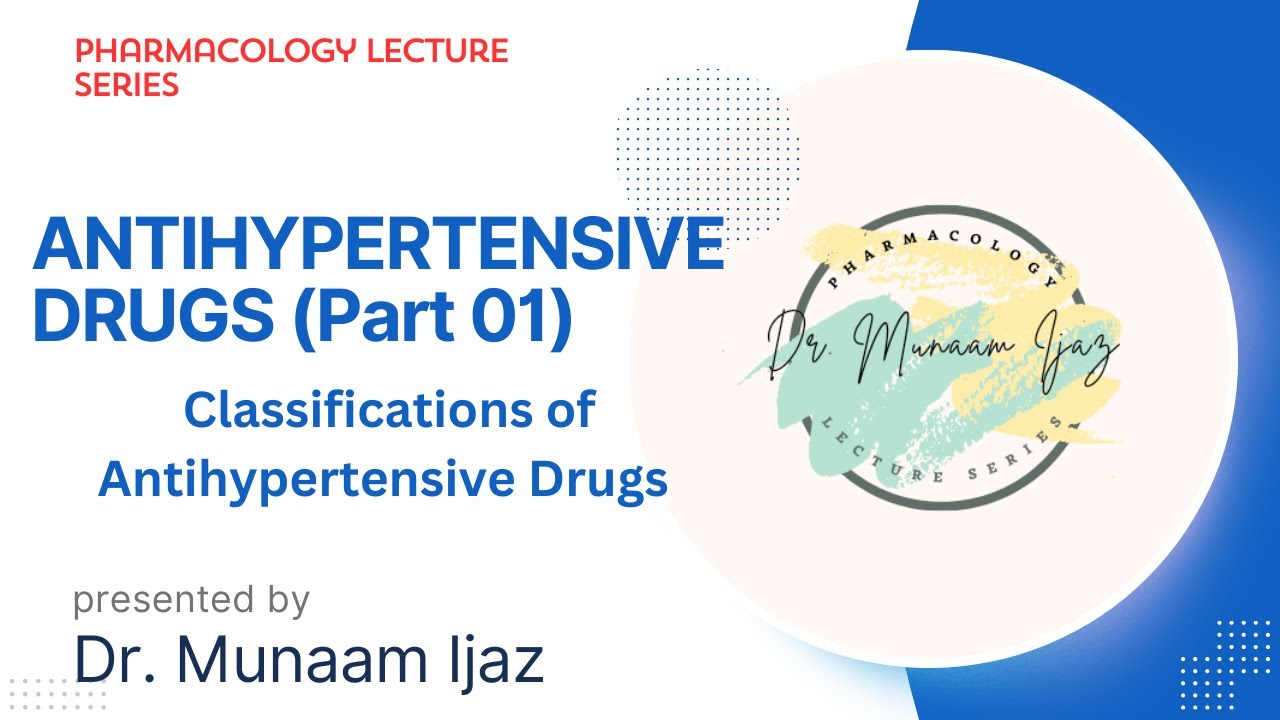 Antihypertensive Drugs (Part 01) = Classification of Antihypertensive ...