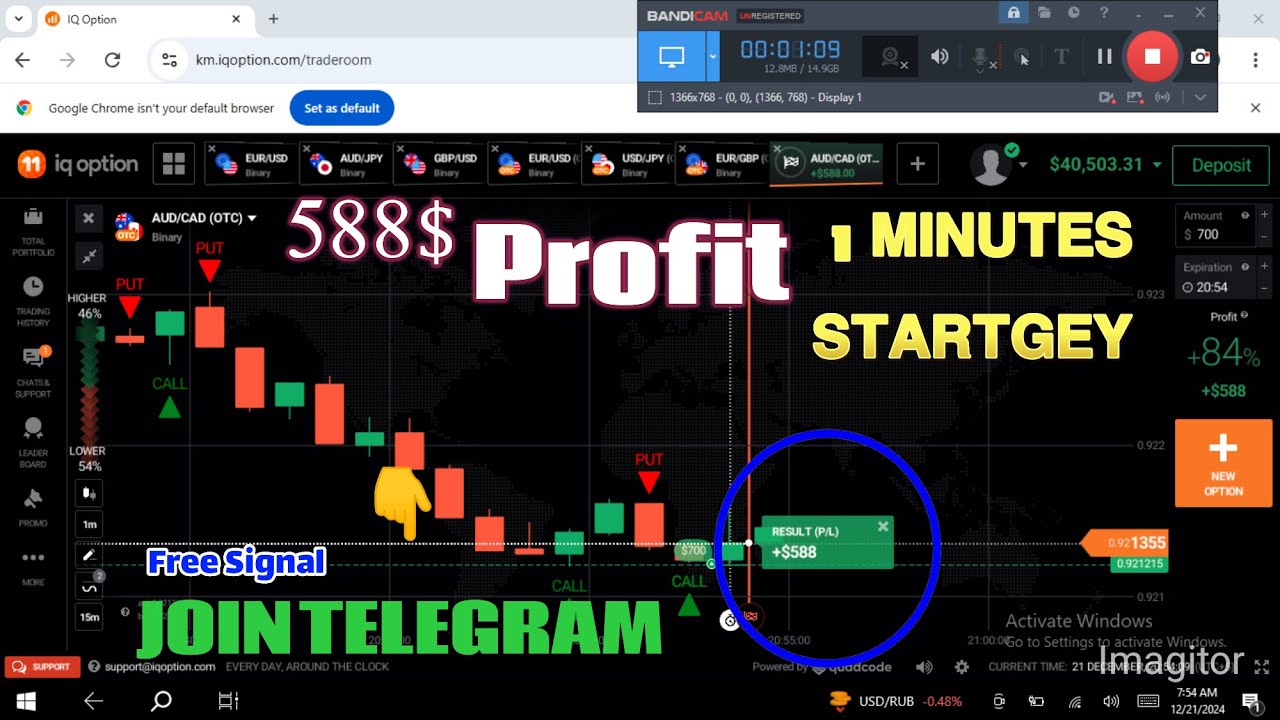 588$ Eran💵 Live Trade 😎 IQ option trading strategy binary options free indicator📈 join Trading ...
