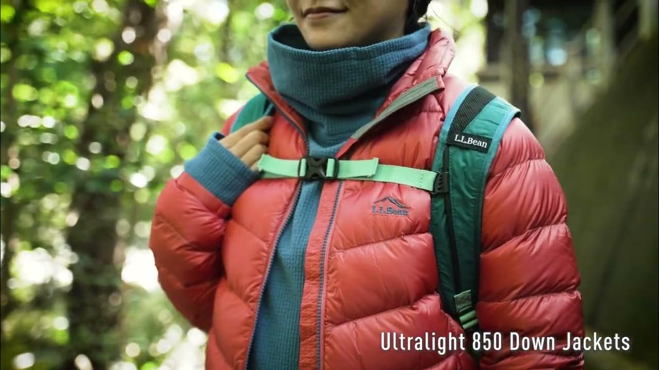 L.L.Bean｜850フィル・パワーを誇るフラッグシップ・ダウンを着てアウトドアへ！「ウルトラライト 850 ダウン」 - YouTube