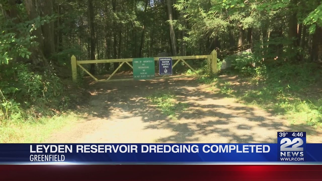 Leyden Glen Reservoir being refilled after dredging - YouTube