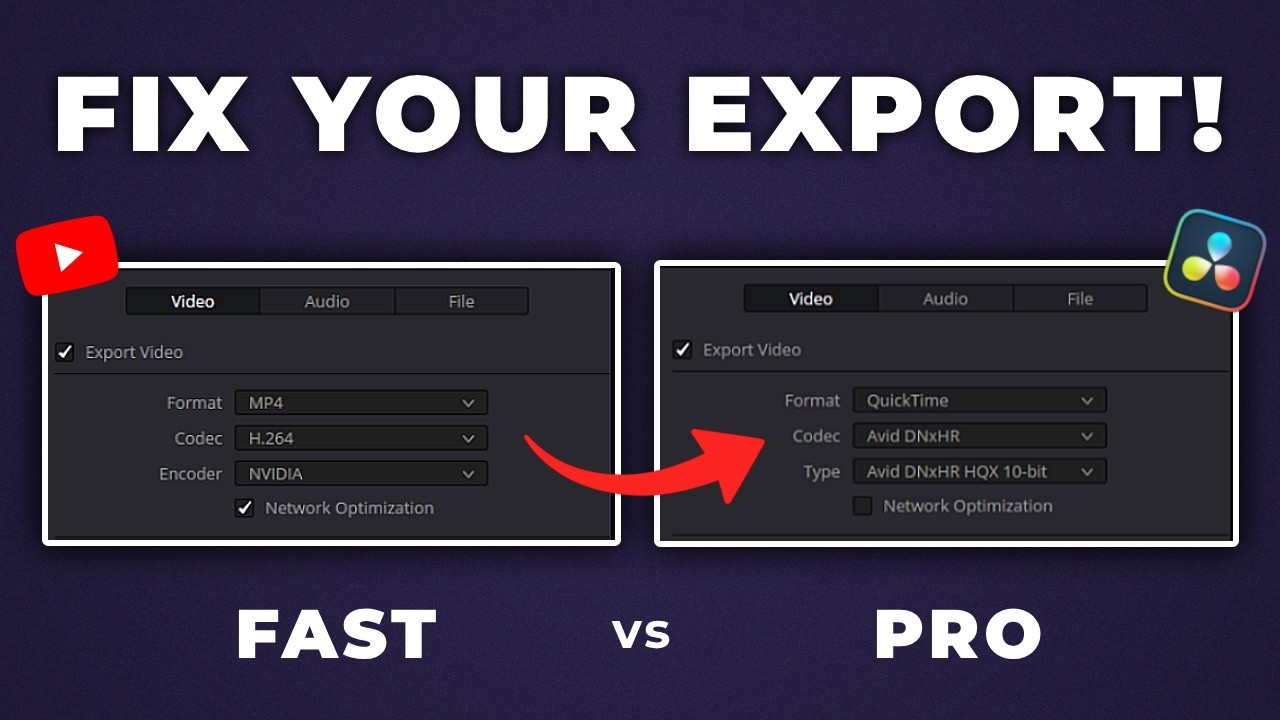 BEST Export Settings in DaVinci Resolve (YouTube & Shorts) + HandBrake ...
