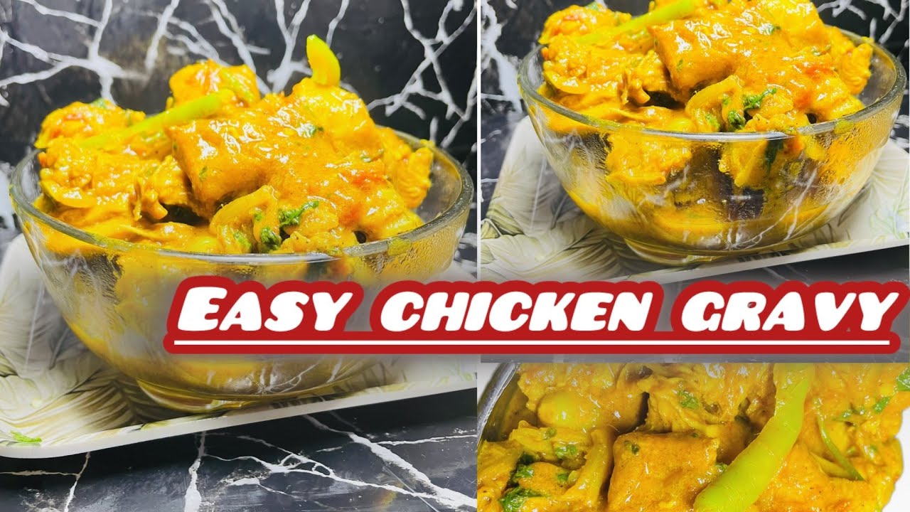Easy chicken gravy.testy chicken - YouTube