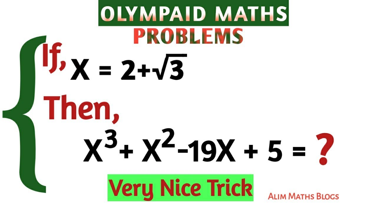Turkey Math Olympiad Problems | A Nice Algebra Problems - YouTube
