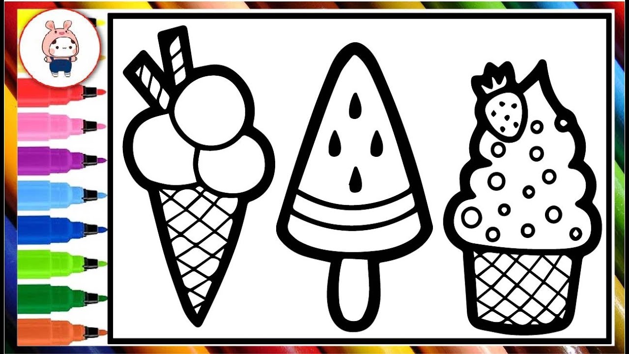 How to Draw Ice Cream Sticks For Children_How to draw Ice Cream Sticks ...