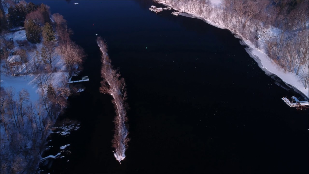 Drone Footage Fox River Appleton Wisconsin - YouTube