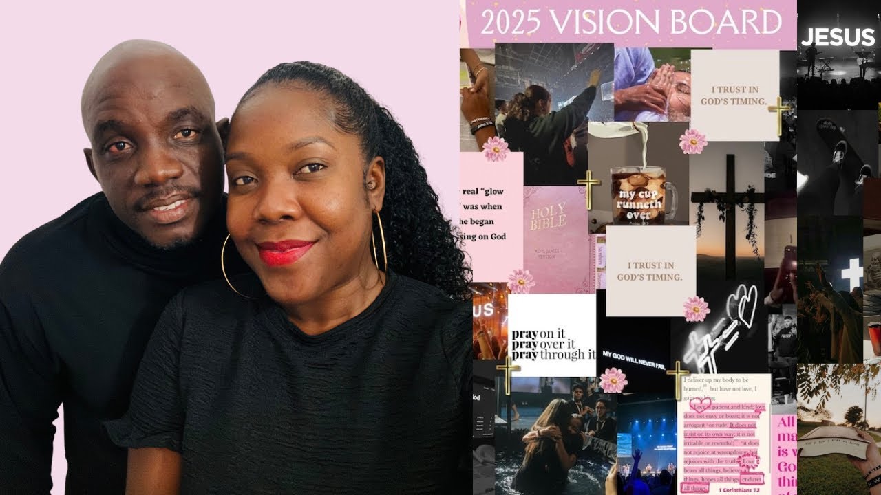 2025 Vision Board | Faith Based Goals | Christian Inspiration Spiritual ...