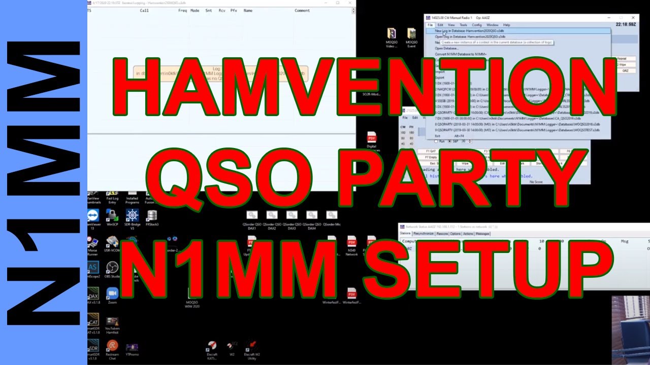 Ham Radio N1MM - Hamvention QSO Party 2020 N1MM Setup - YouTube
