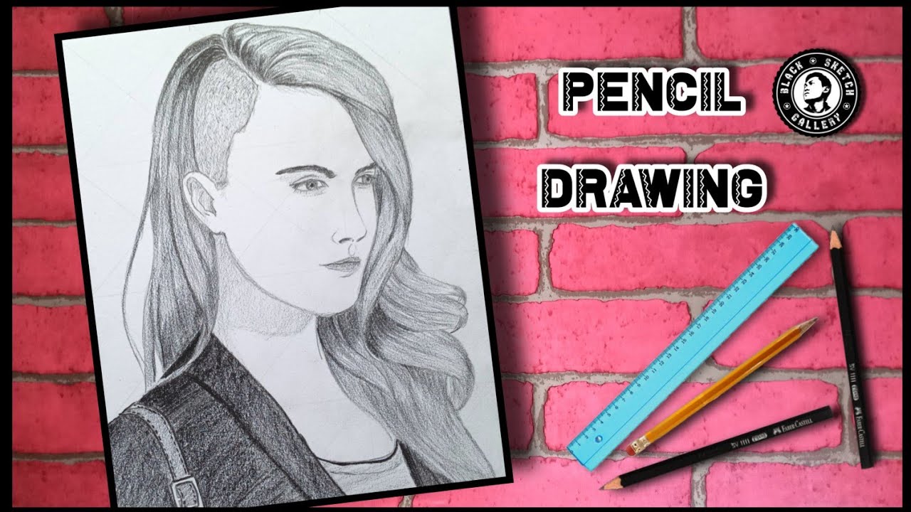 How to draw girl hairstyles for beginners, Step by step drawing, Pencil ...