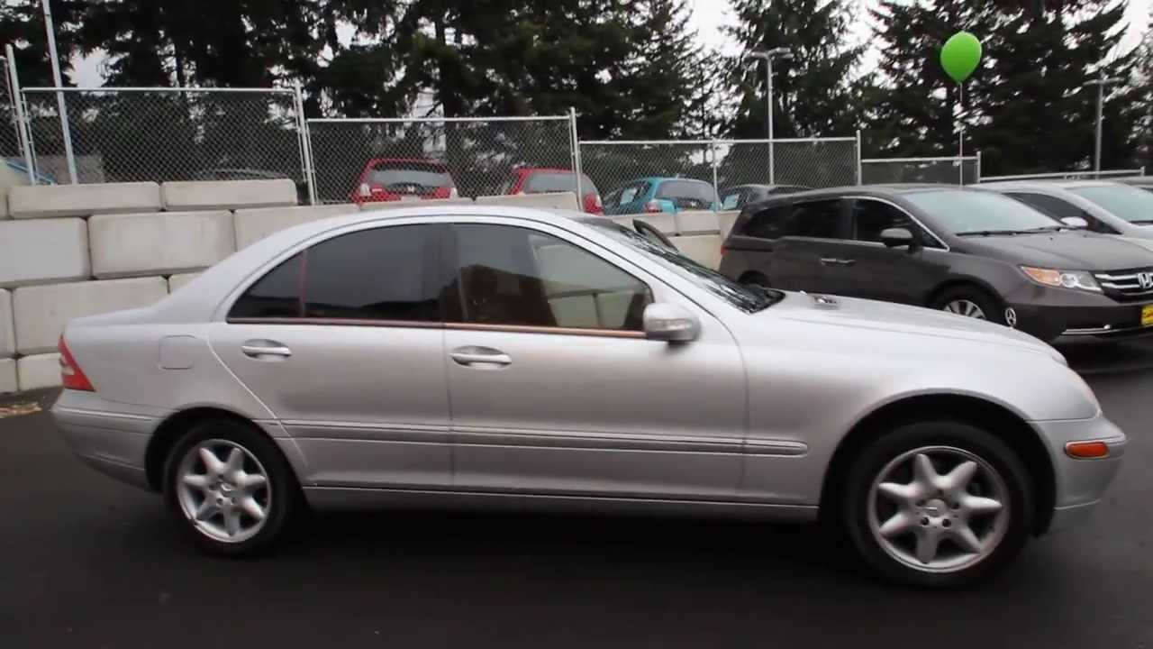 2001 Mercedes Benz C320 | Silver | 1F051385 | Seattle | Renton - YouTube