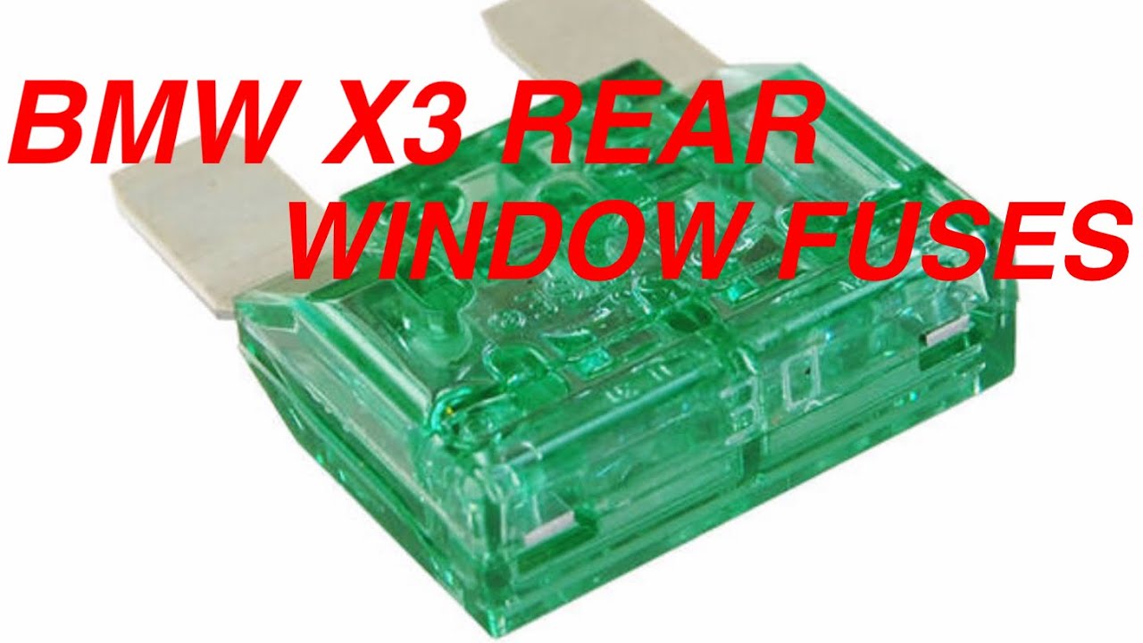 2022 BMW X3 REAR WINDOW FUSES - YouTube