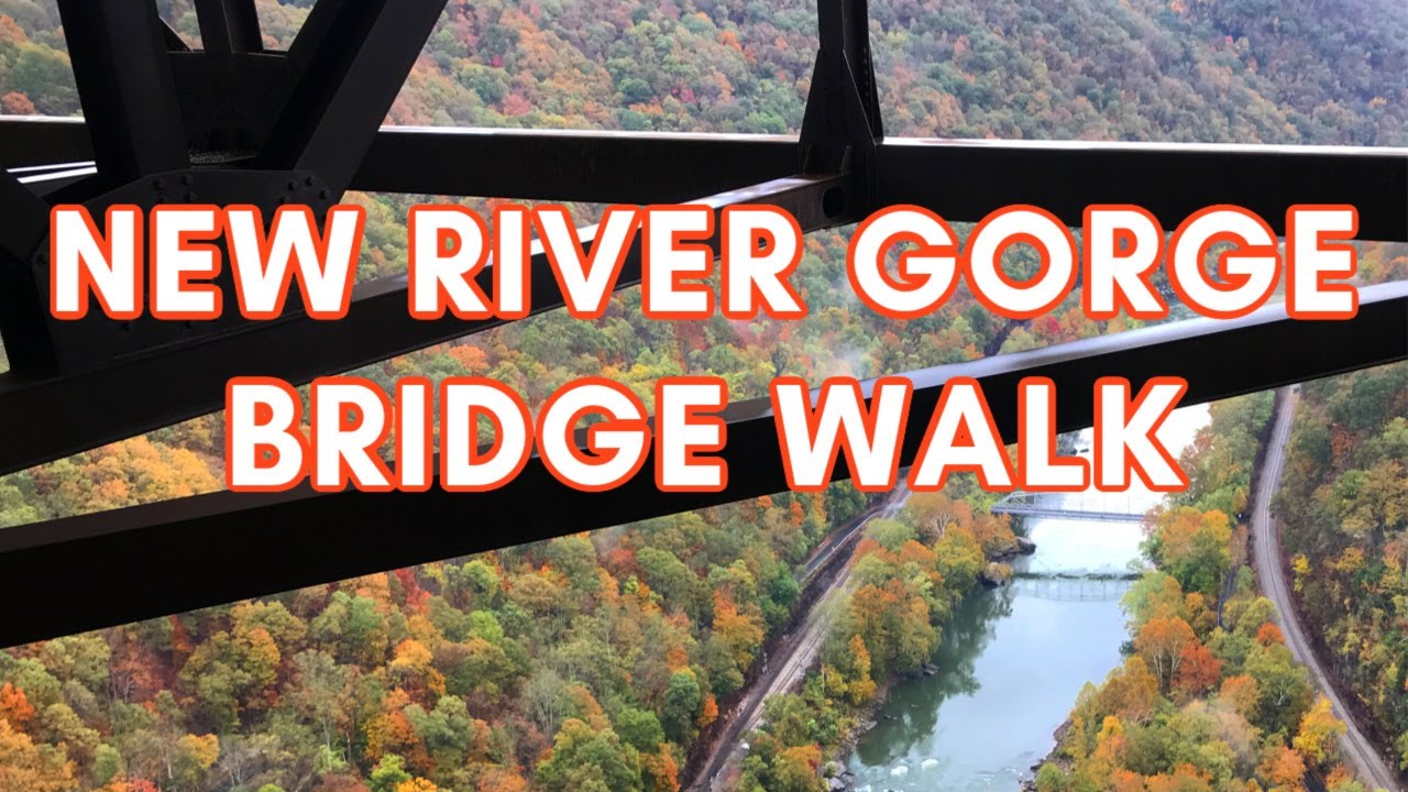 We Walked The New River Gorge Bridge Walk on a Rainy, Windy Day - YouTube